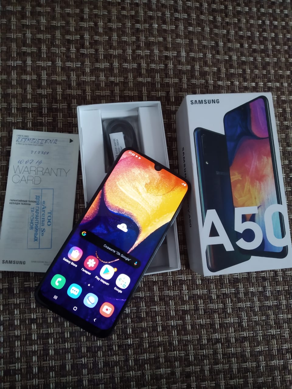 Смартфон Samsung Galaxy A50 128GB Black в Алматы - цены, купить в ...