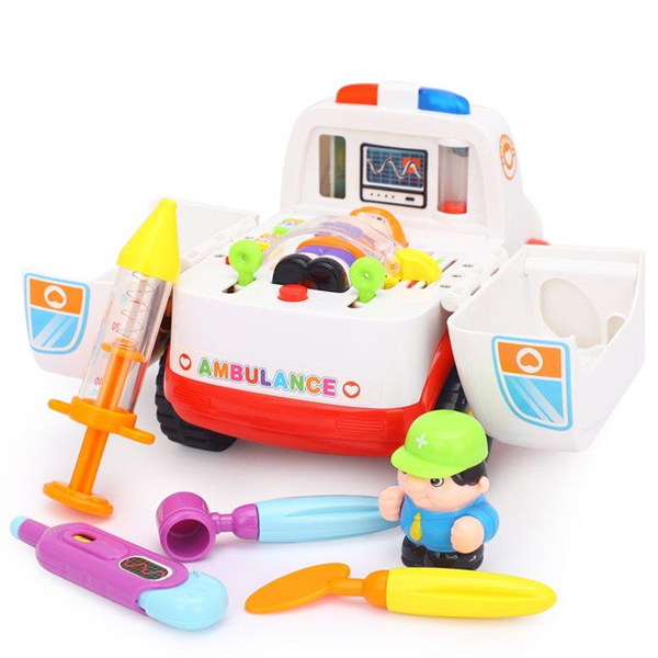 Интерактивная игрушка Huile Toys "Скорая Помощь", со светом и звуком в ...
