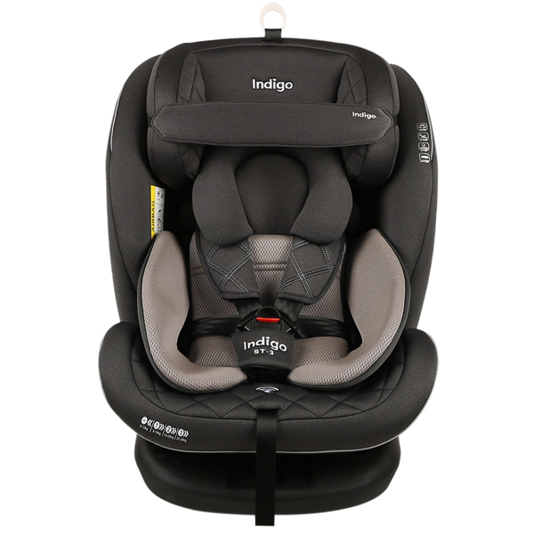 Автокресло Indigo Aero Isofix ST-3 группа 0-1-2-3 (0-36 кг) Grey Beige ...