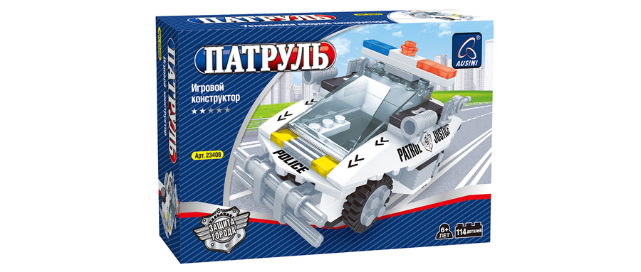 Игровой конструктор Ausini Toys 23406 Полицейский перехватчик в Алматы ...